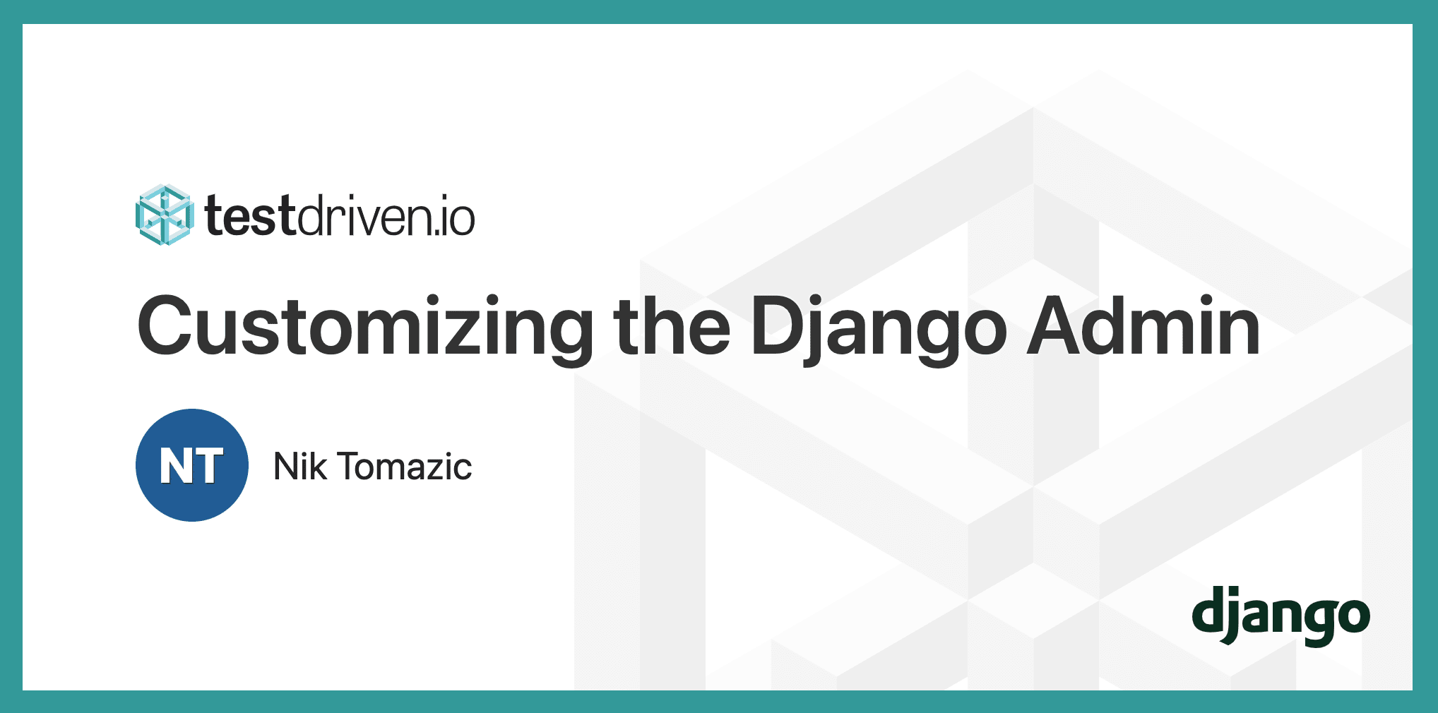Customizing The Django Admin TestDriven io Customizing The Django Admin TestDriven io
